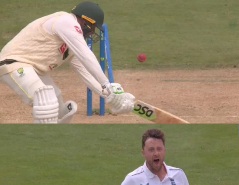 Usman Khawaja yorks himself to walk back for 141 - Guerilla Cricket