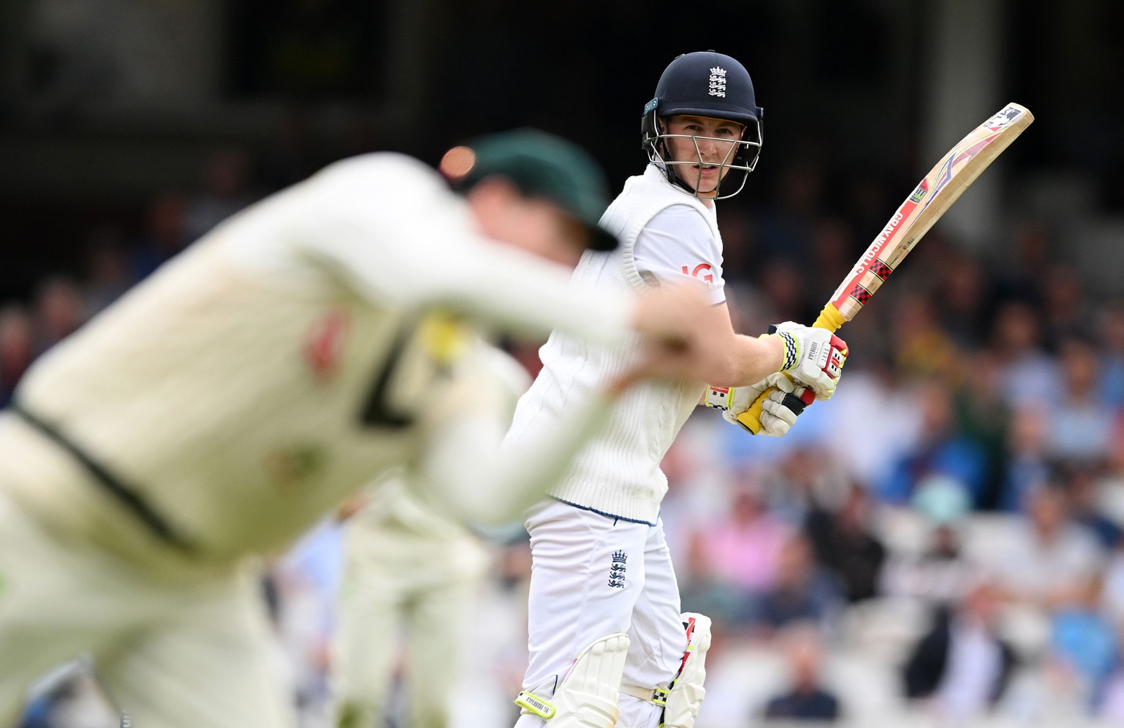 Brook miscues expansive drive to fall short of Ashes ton - Guerilla Cricket
