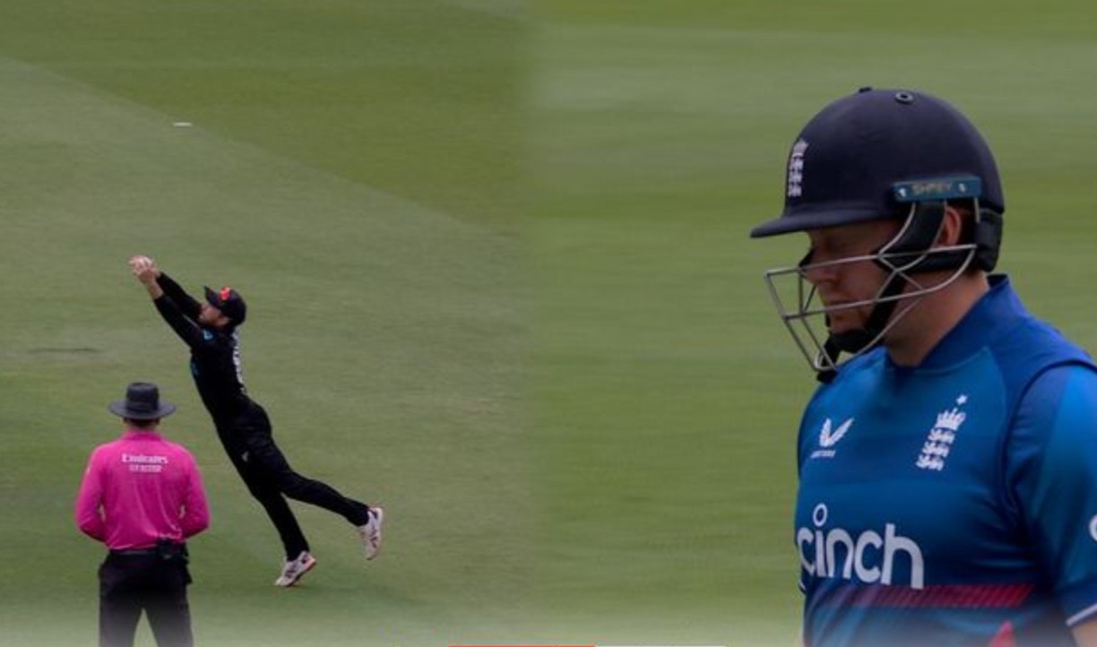 Leaping fully, Devon Conway takes an amazing catch - Guerilla Cricket