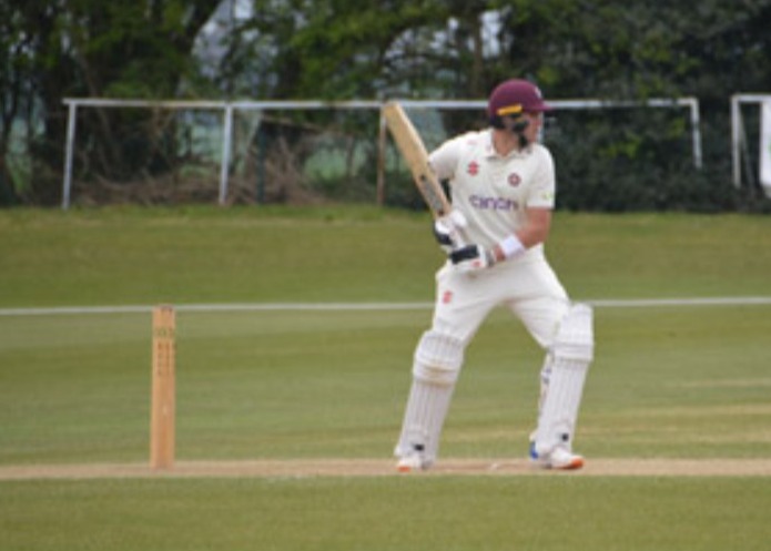 Watch Northamptonshire's Justin Broad play an exquisite on-drive ...