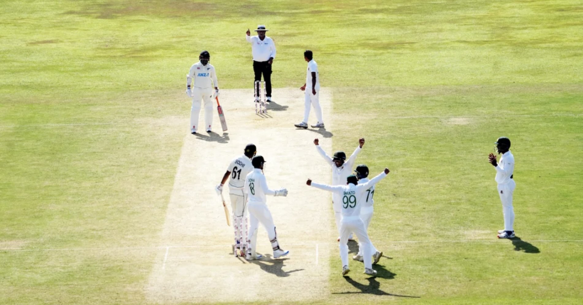 Taijul Islam's 10-wicket haul gives Bangladesh series lead - Guerilla ...