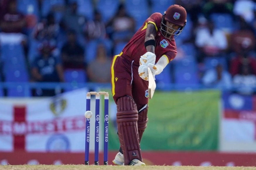 Athanaze launches the ball over square leg for six - Guerilla Cricket