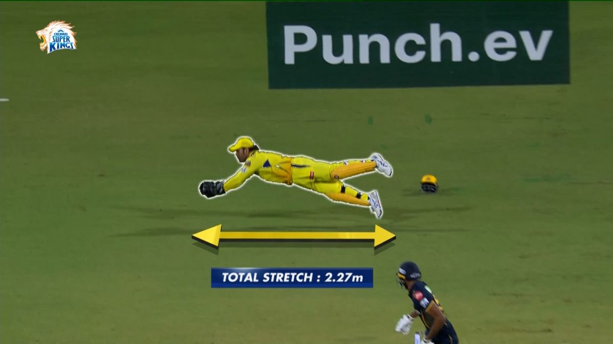 MS Dhoni flaunts his fitness levels with impressive diving catch ...