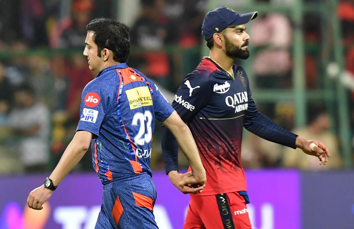 Putting history aside, Virat Kohli and Gautam Gambhir meet and greet ...